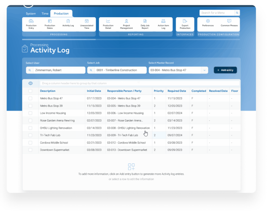 Production Tracking – AL Mobile | Tracking Software